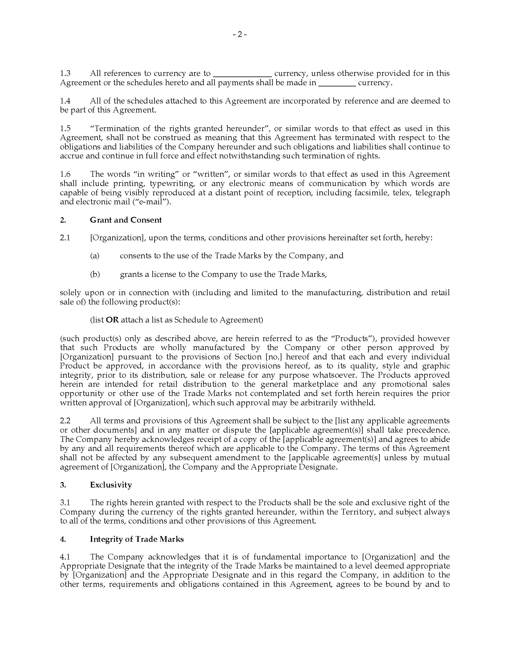 merchandising license agreement | MegaDox.com