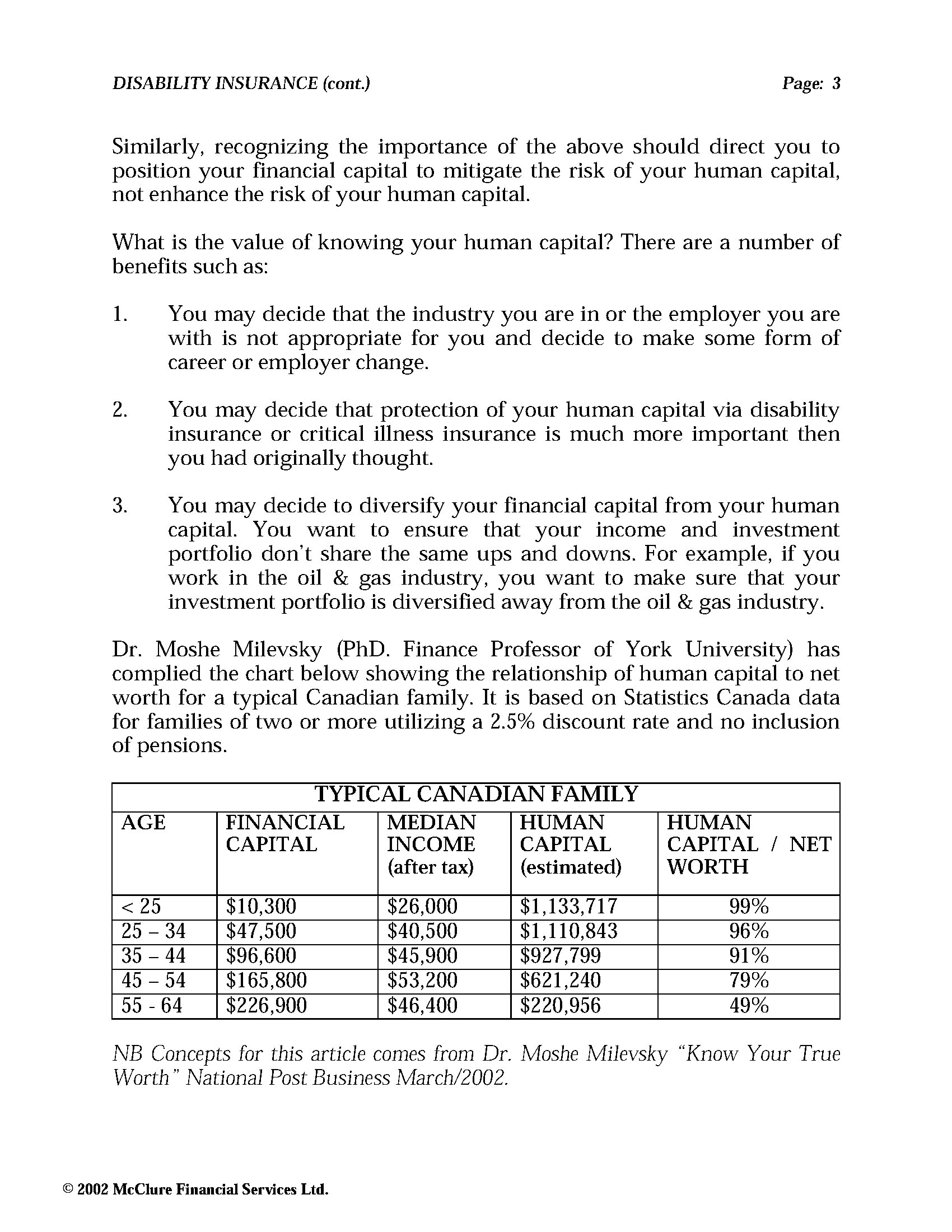 disability insurance what is your true value | MegaDox.com