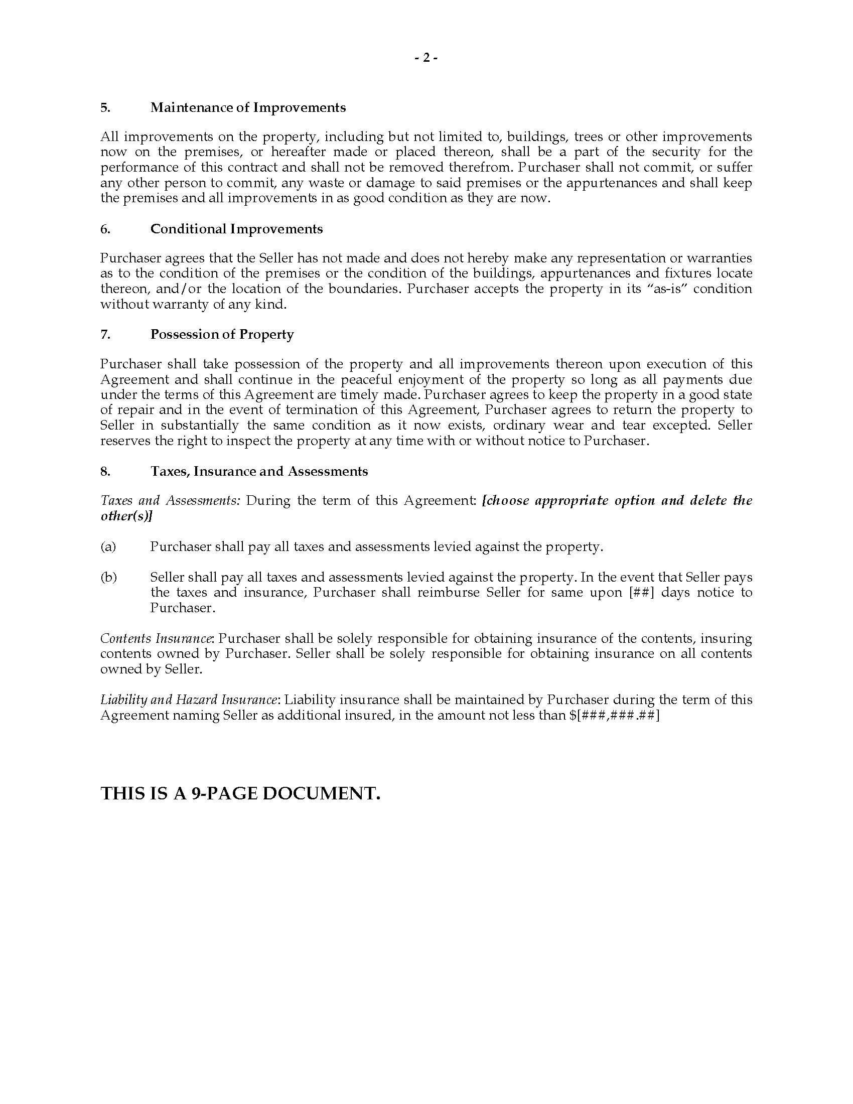 wisconsin contract for deed | MegaDox.com