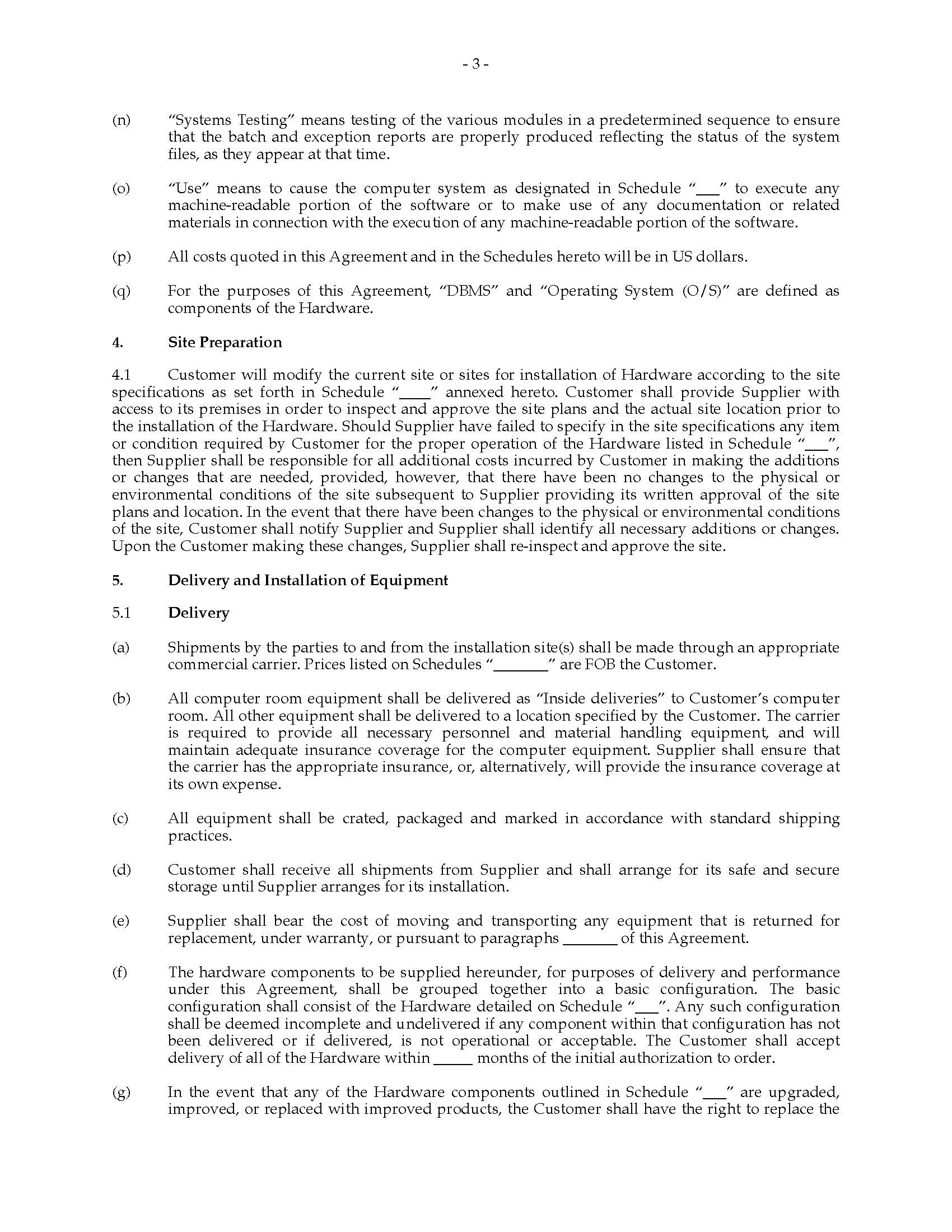 usa computer system implementation agreement | MegaDox.com