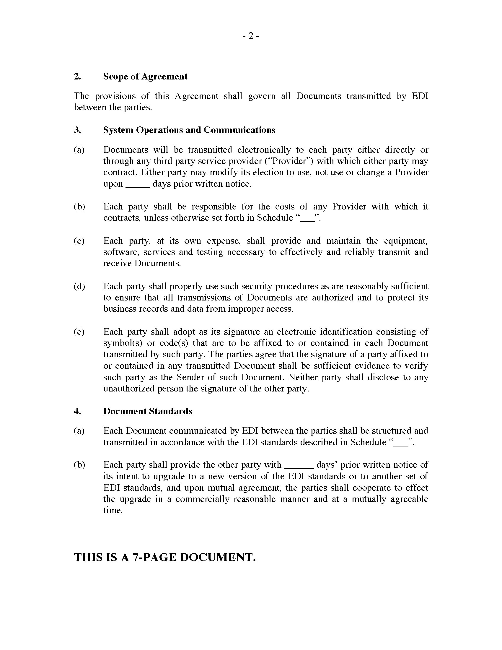 usa electronic data interchange agreement | MegaDox.com