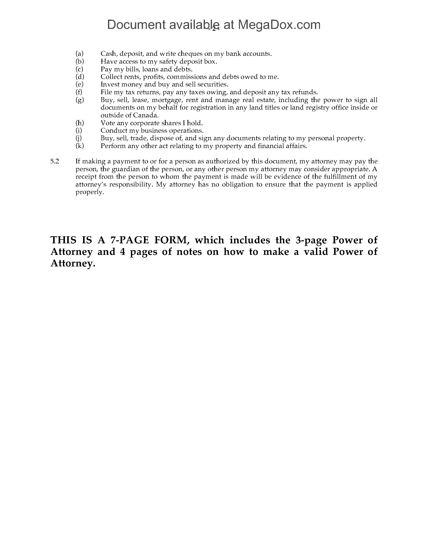 new brunswick enduring power of attorney for property | MegaDox.com