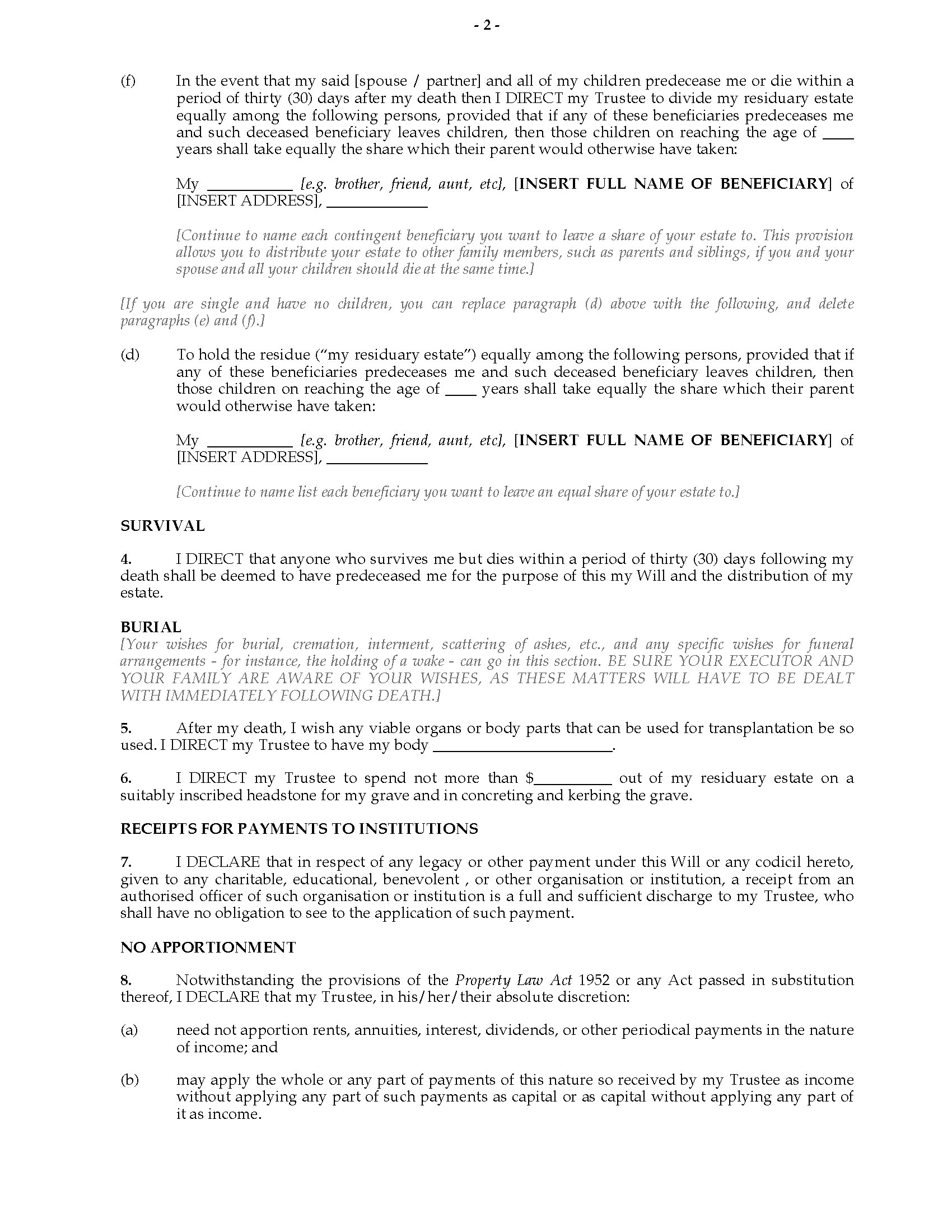 New Zealand Legal Will Kit | MegaDox.com