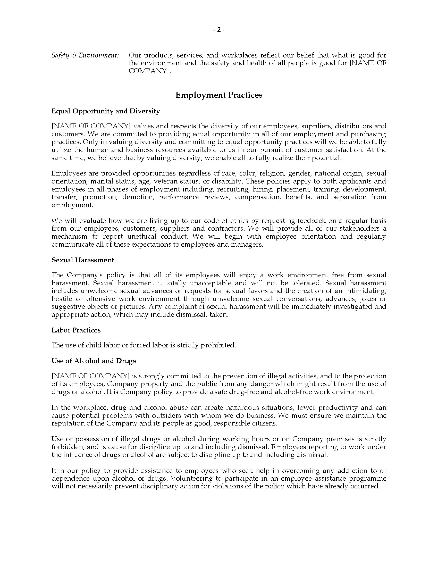 Ethics Policy Statement | MegaDox.com