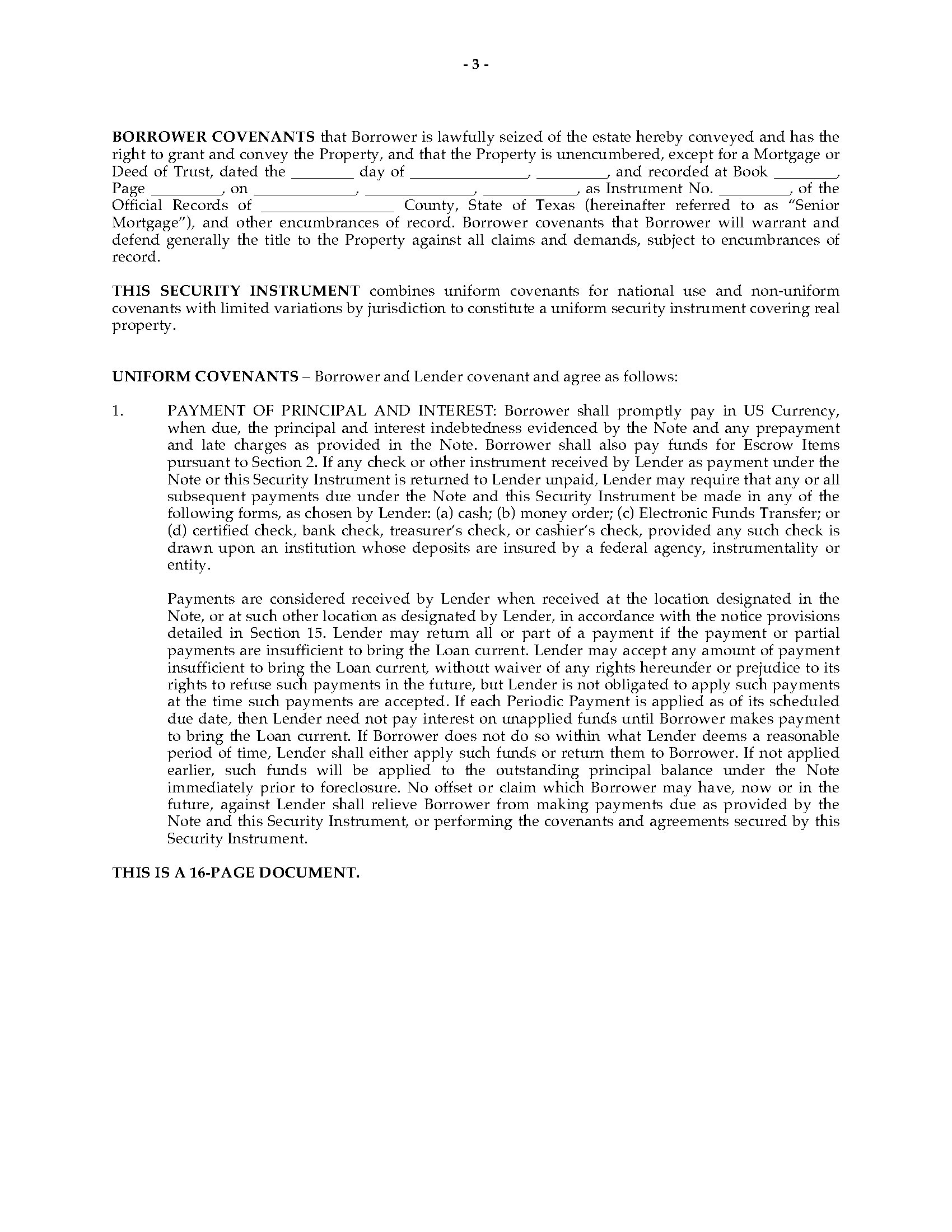Texas Deed of Trust | MegaDox.com