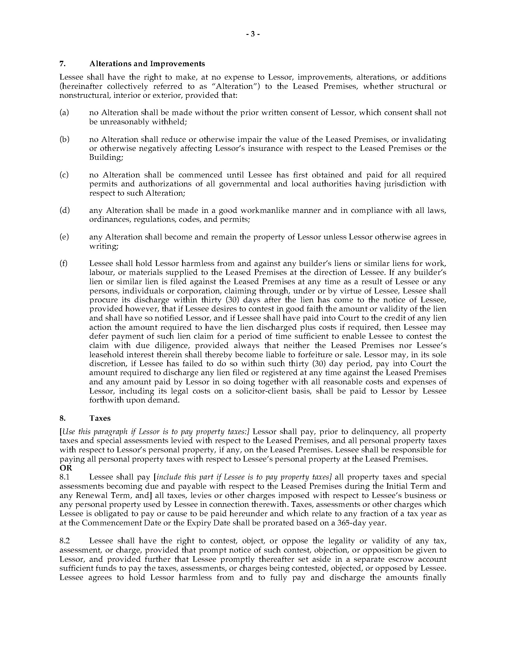 Nova Scotia Standard Form Commercial Lease | MegaDox.com