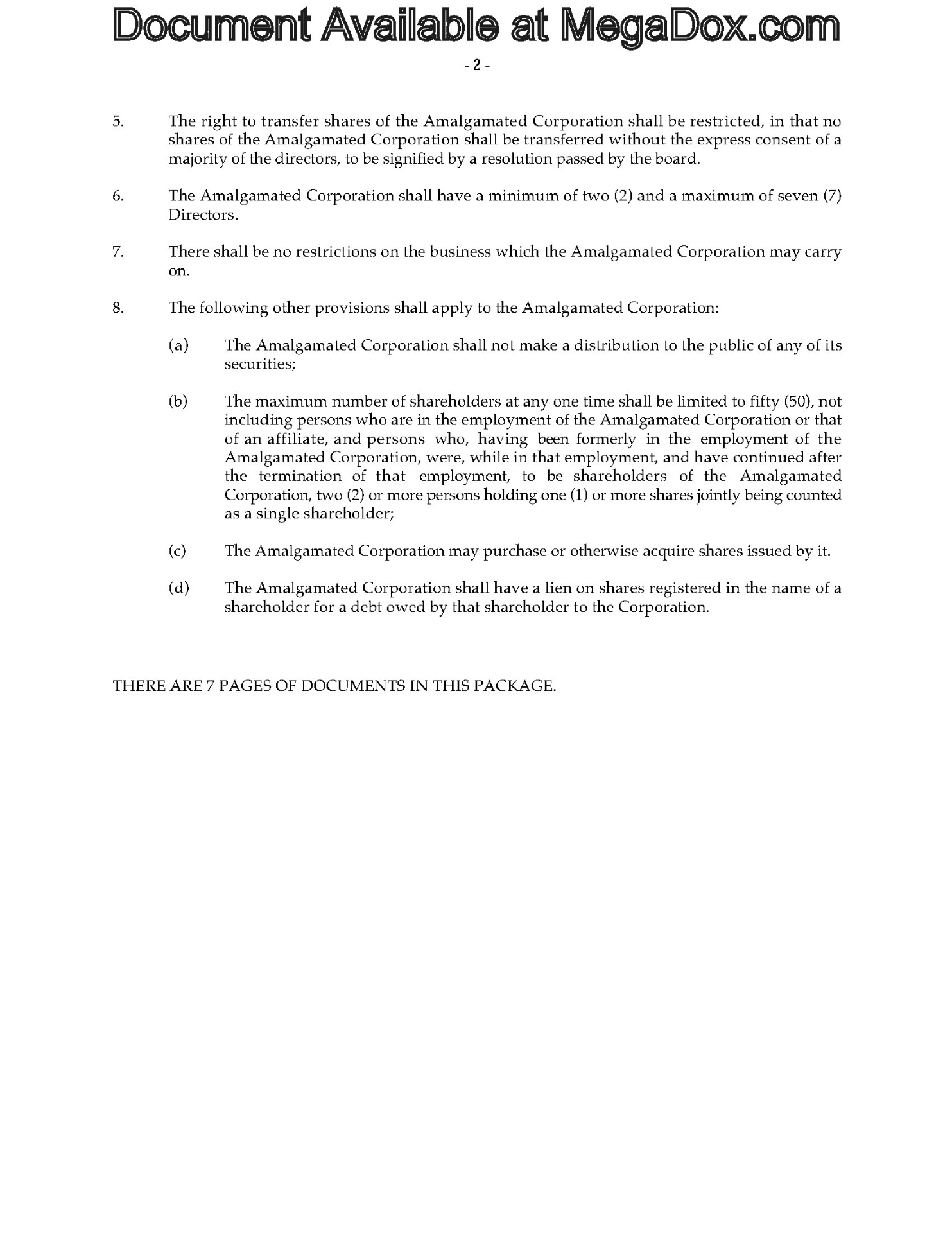 Alberta hybrid amalgamation forms package | MegaDox.com