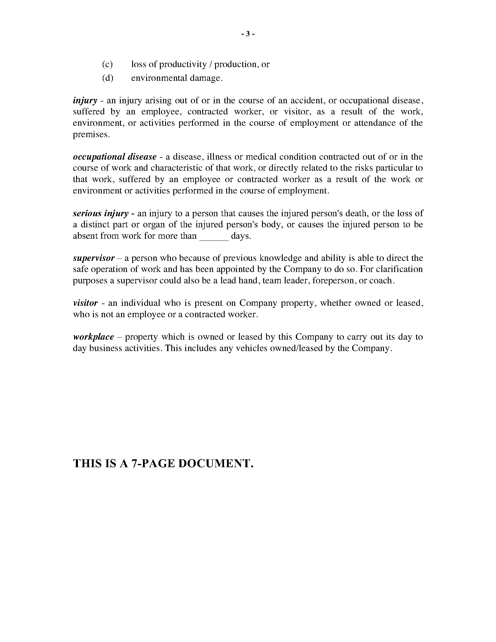 accident and incident reporting policy | MegaDox.com