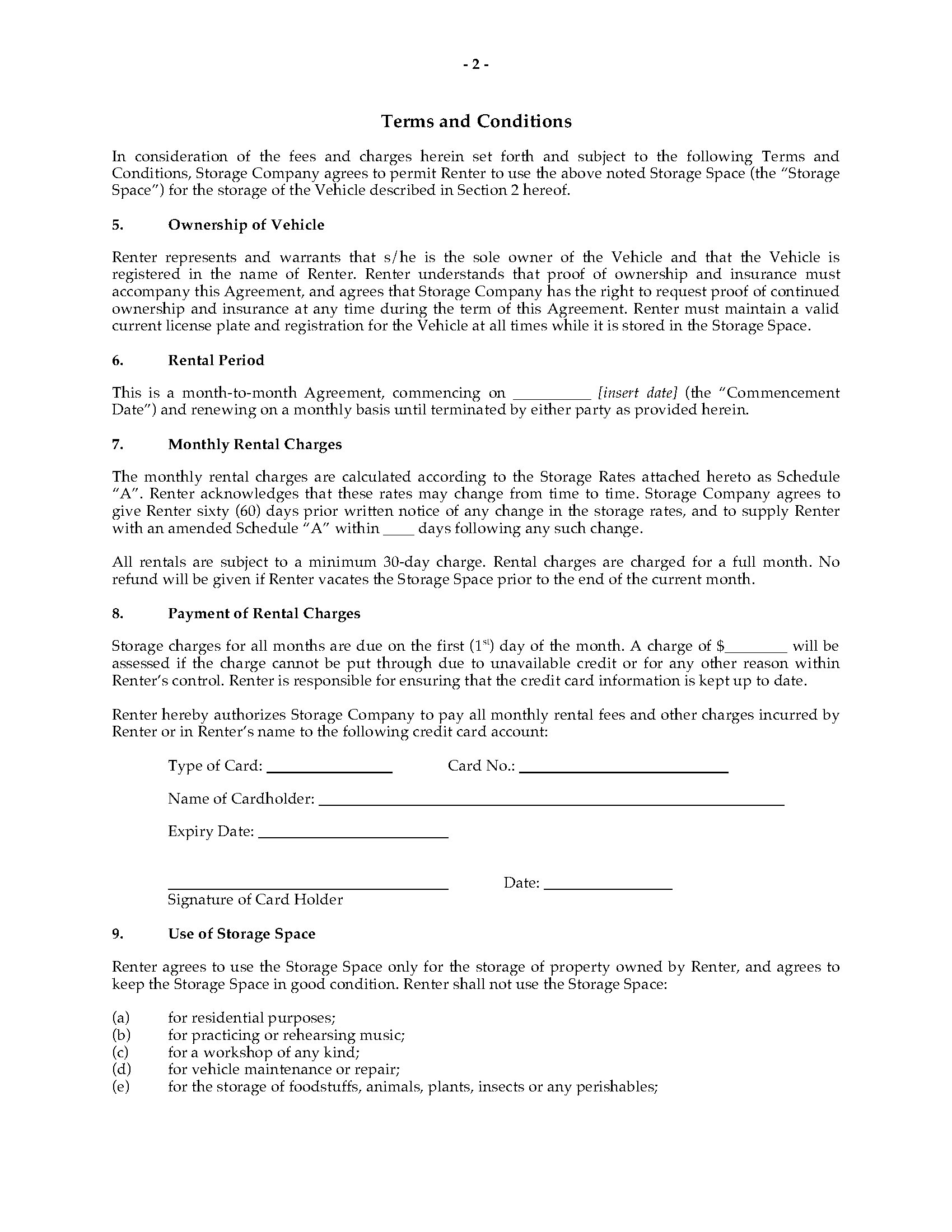 New Mexico Boat and RV Storage Rental Agreement | MegaDox.com