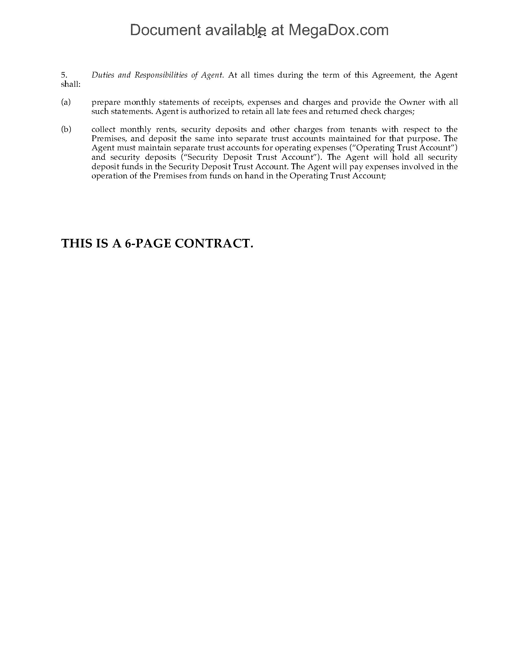 minnesota rental property management agreement | MegaDox.com