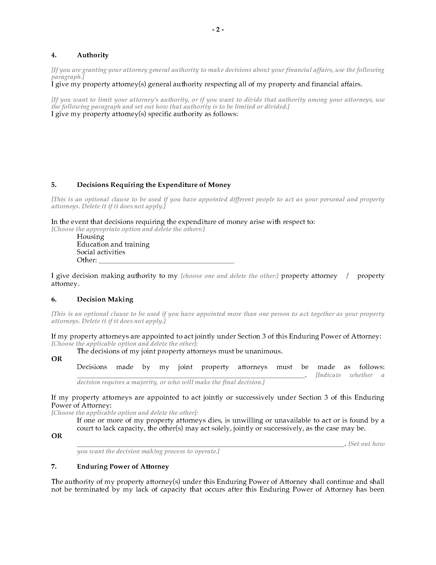 Saskatchewan Enduring Power of Attorney for Property Attorney | MegaDox.com
