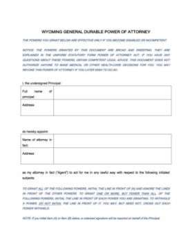 Products tagged with 'wyoming power of attorney form' | MegaDox.com