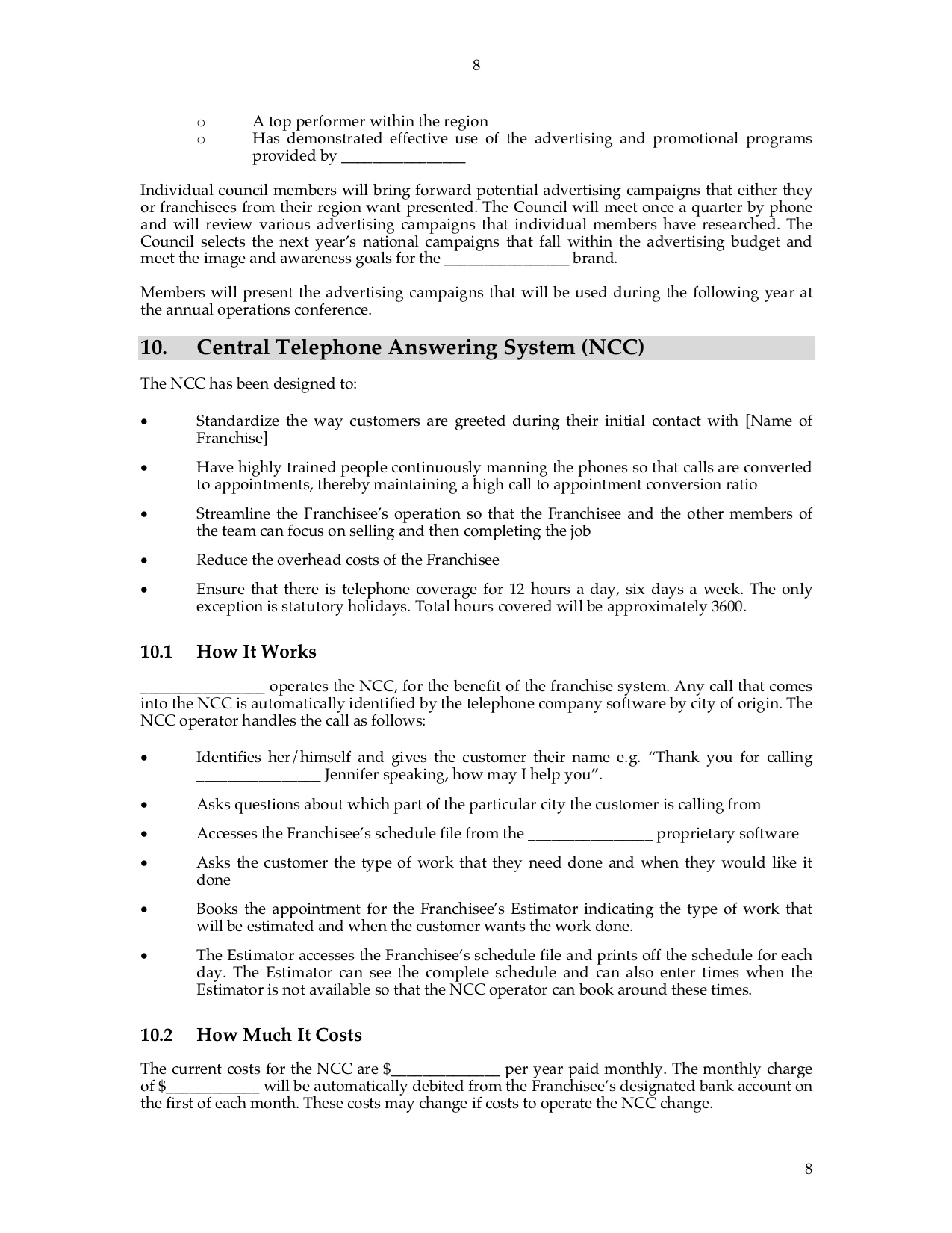 Canada Operations Manual for Construction Franchise | MegaDox.com