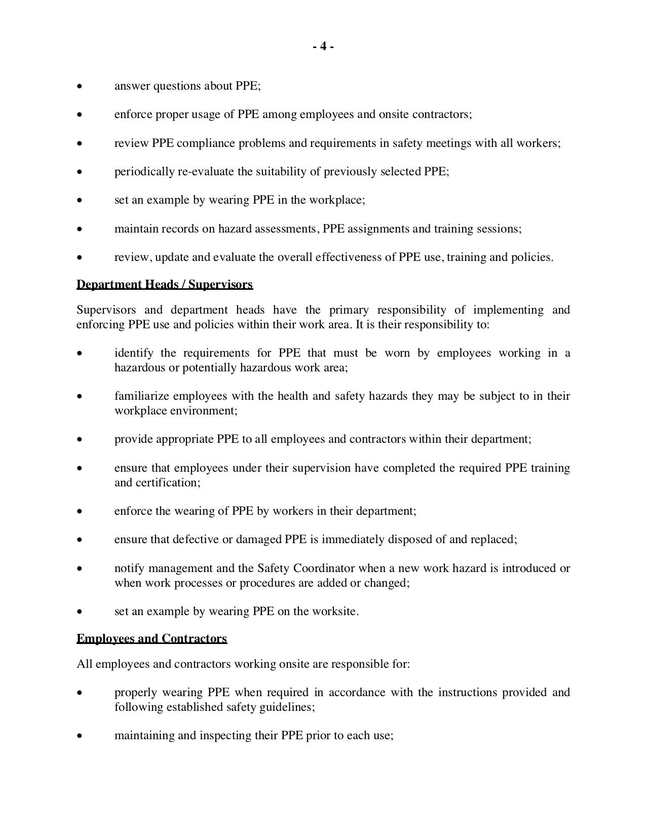 personal protective equipment ppe policy | MegaDox.com