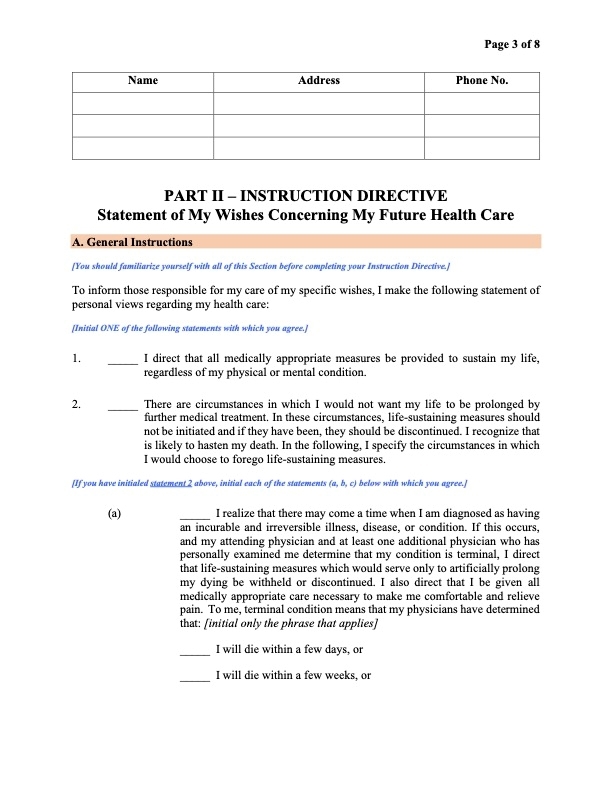 new jersey advance directive for health care forms | MegaDox.com