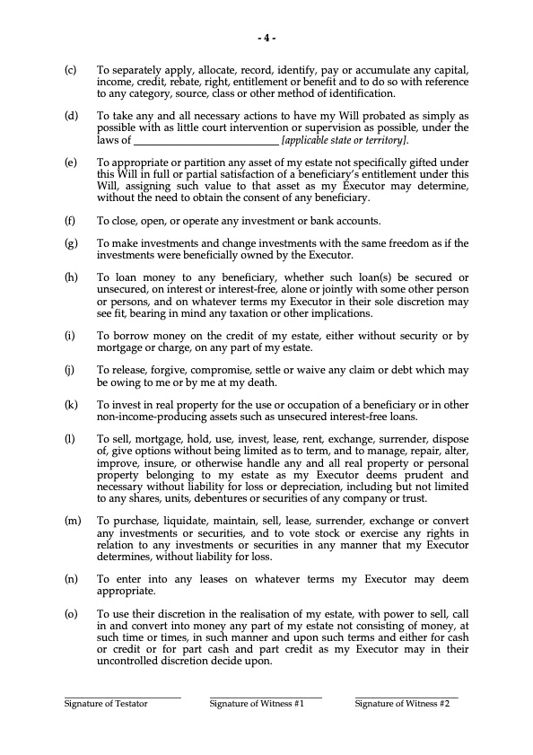 Australia Legal Will Kit | MegaDox.com