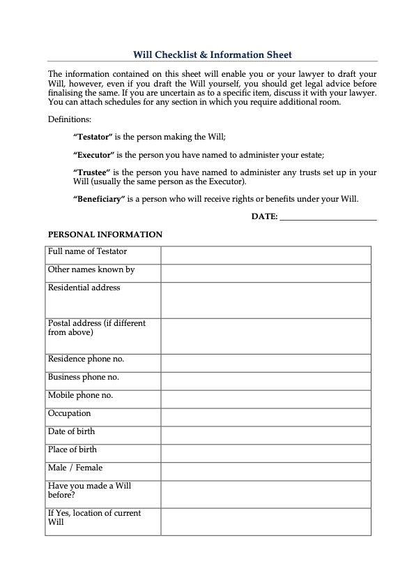 Australia Legal Will Kit | MegaDox.com