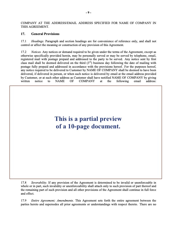 Ontario Vehicle Storage Contract | MegaDox.com